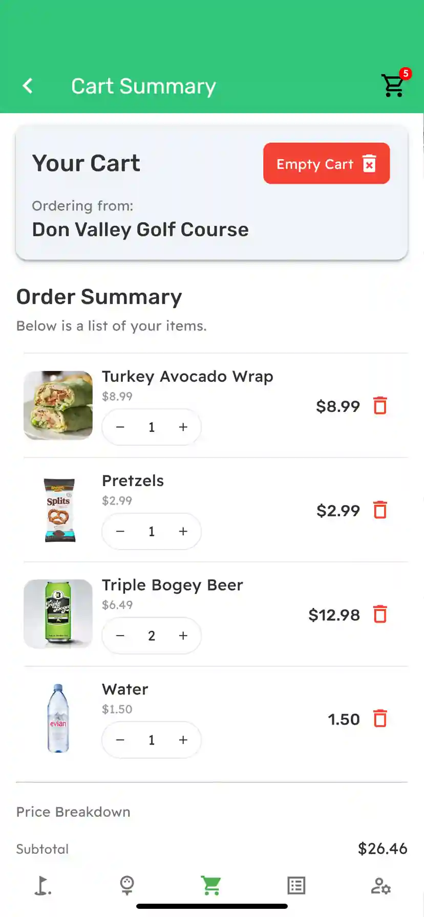 OnTheGreen Foods: The #1 Golf Course Food Delivery App